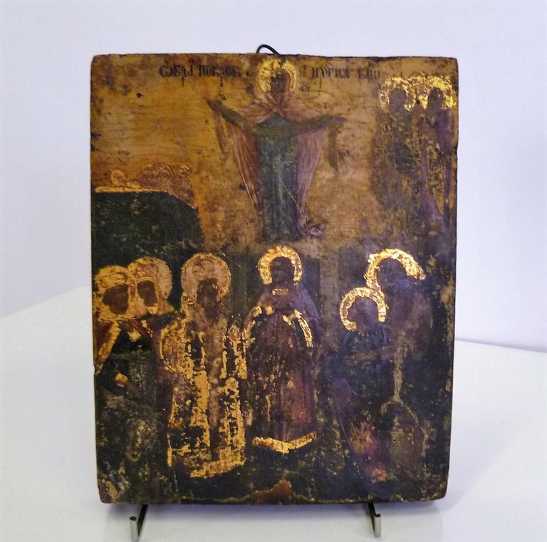 19th Century Russian Icon of The Protection of the Mother of God, Theotokos at 1stDibs