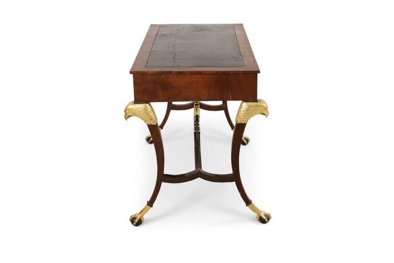 19th Century Russian Mahogany and Gilt Eagle Design Leather Top Desk ...