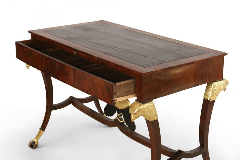 19th Century Russian Mahogany and Gilt Eagle Design Leather Top Desk ...