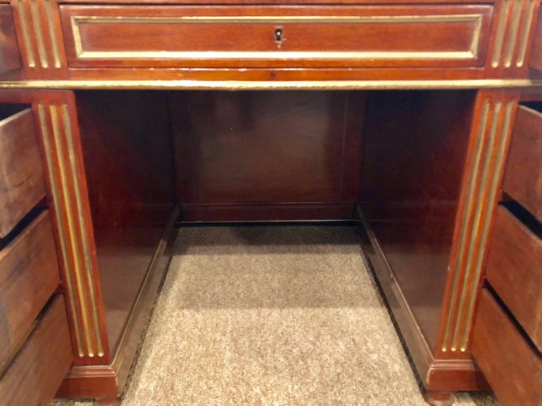 19th Century Russian Neoclassical Desk with a Leather Top at 1stDibs ...