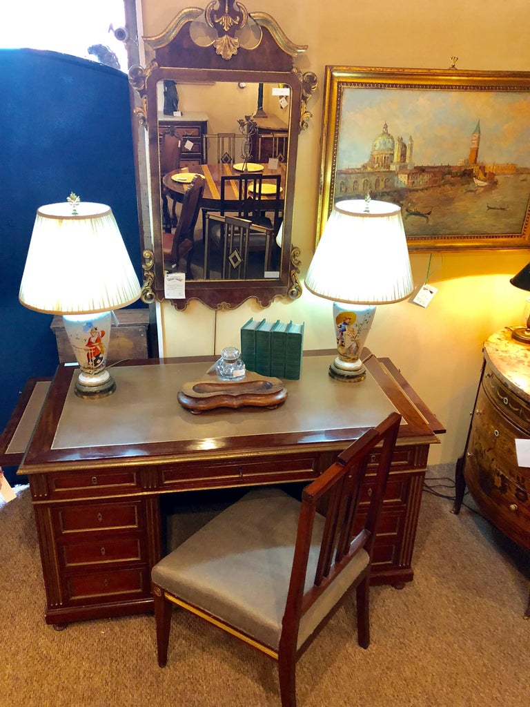 19th Century Russian Neoclassical Desk with a Leather Top at 1stDibs ...
