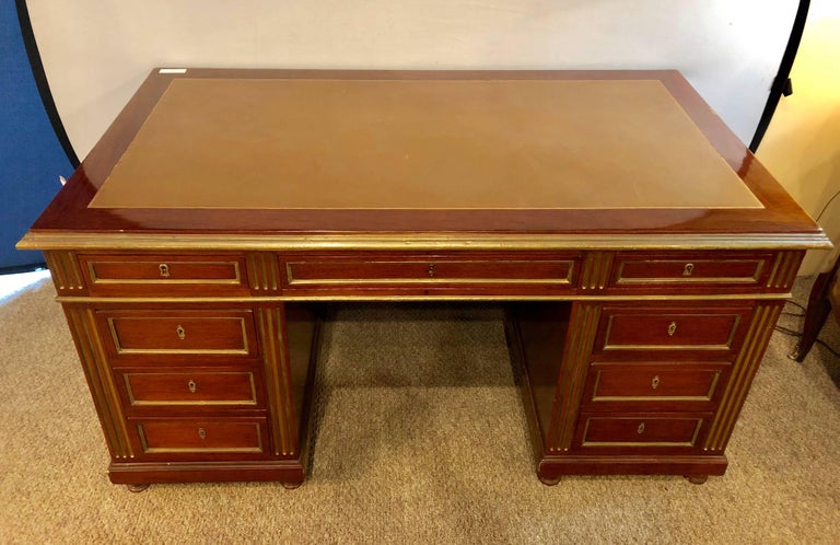 19th Century Russian Neoclassical Desk with a Leather Top at 1stDibs ...