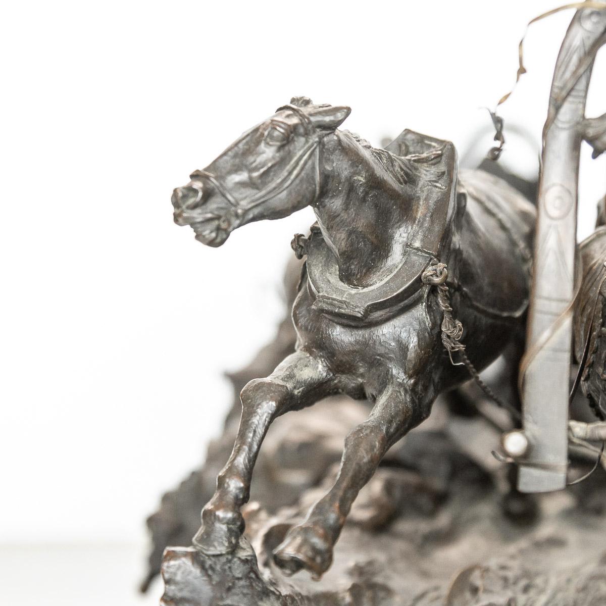 19th Century Russian Speeding Troika Passing a Peasant Sleigh Woerfel ...