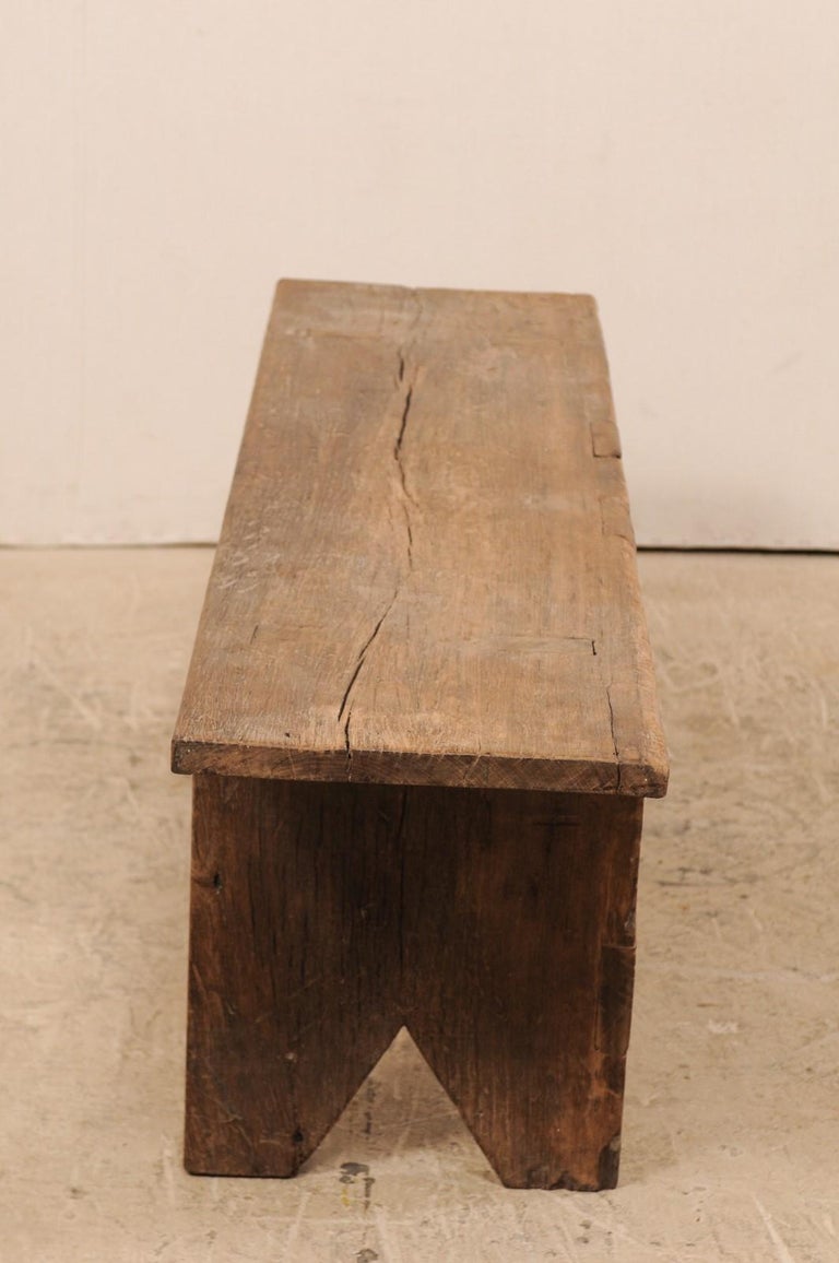19th Century Rustic Brazilian Peroba Wood Bench at 1stDibs