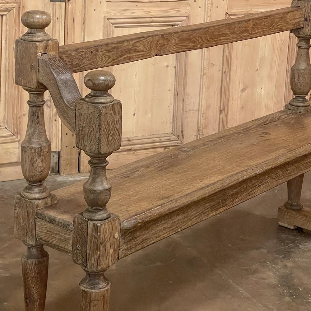 19th Century Rustic Country French Bench, Pew For Sale at 1stDibs