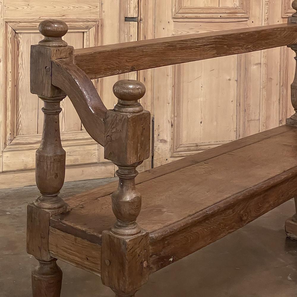 19th Century Rustic Country French Bench ~ Pew For Sale at 1stDibs