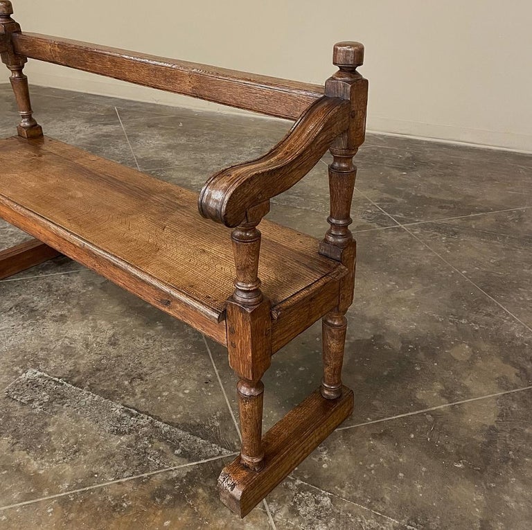 19th Century Rustic Country French Bench ~ Pew For Sale at 1stDibs
