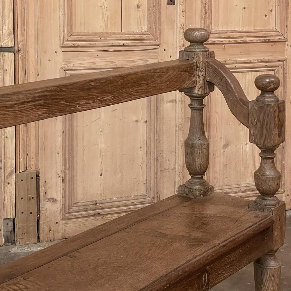 19th Century Rustic Country French Bench ~ Pew For Sale at 1stDibs