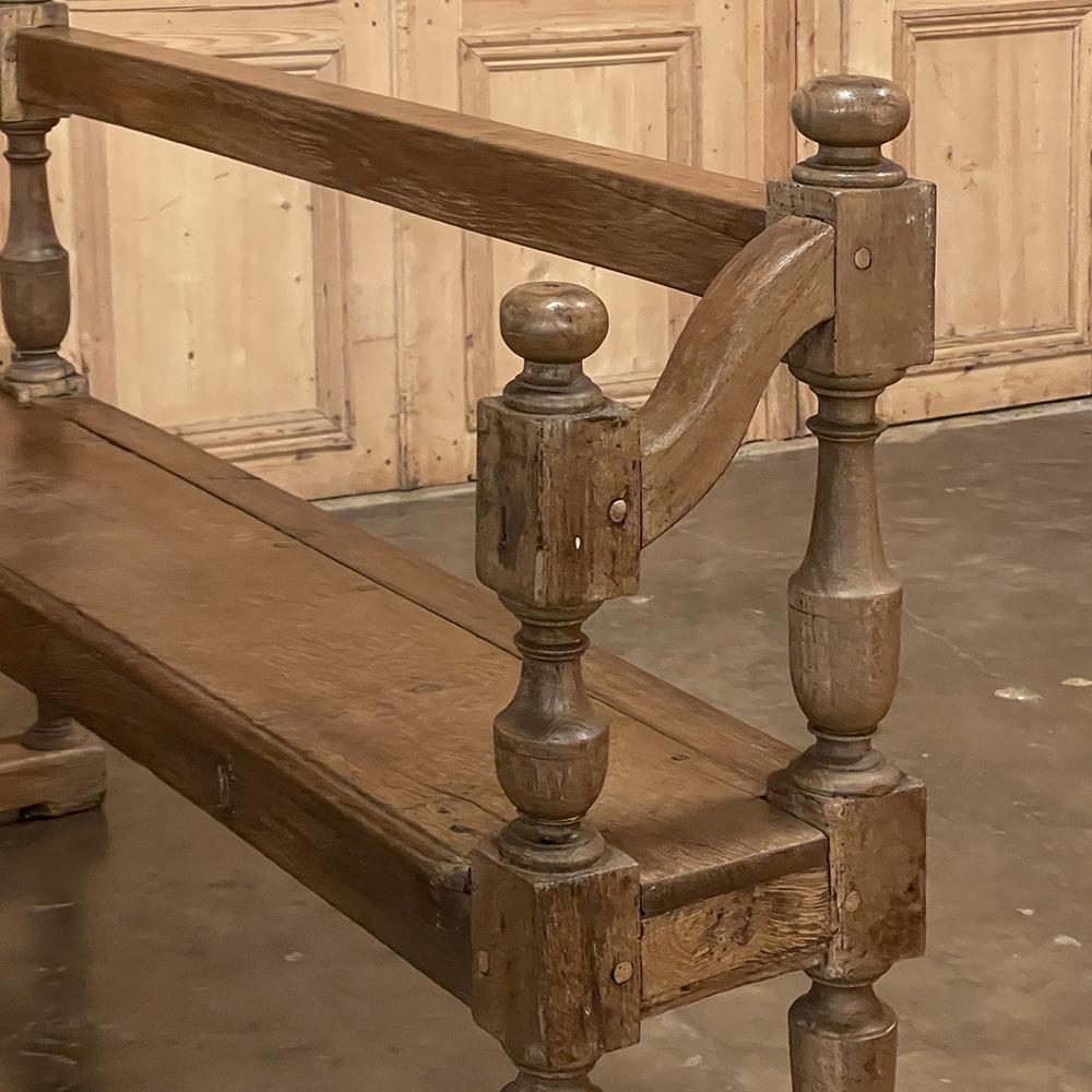 19th Century Rustic Country French Bench ~ Pew For Sale at 1stDibs