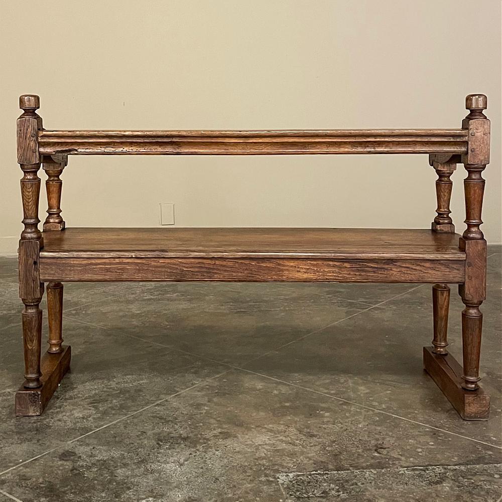 19th Century Rustic Country French Bench ~ Pew For Sale at 1stDibs