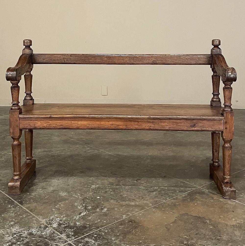 19th Century Rustic Country French Bench ~ Pew For Sale at 1stDibs