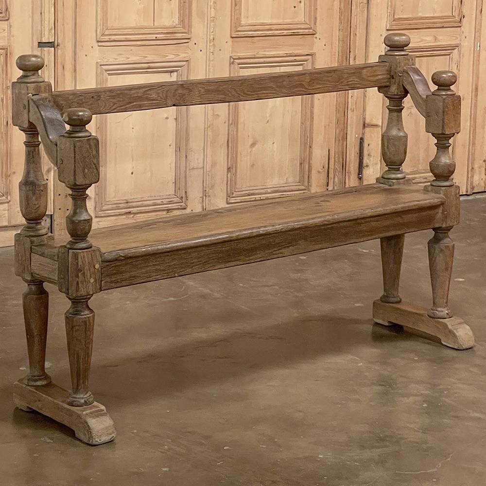 19th Century Rustic Country French Bench, Pew For Sale at 1stDibs