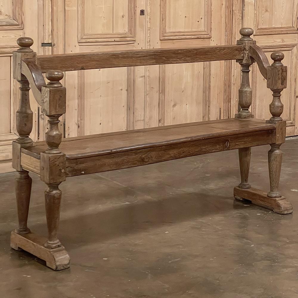 19th Century Rustic Country French Bench ~ Pew For Sale at 1stDibs