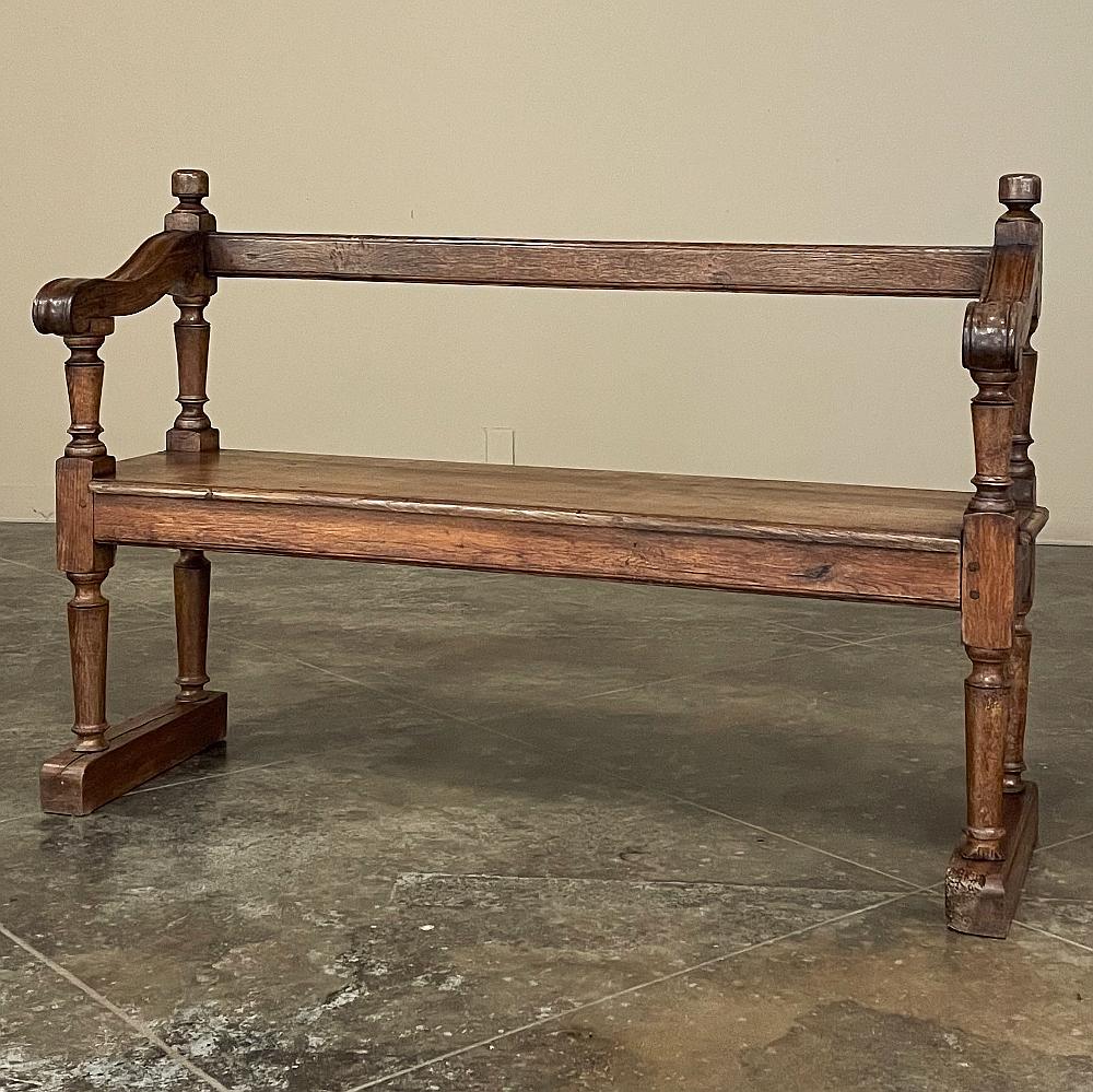 19th Century Rustic Country French Bench ~ Pew For Sale at 1stDibs