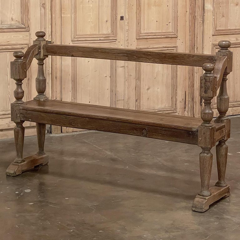 19th Century Rustic Country French Bench ~ Pew For Sale at 1stDibs