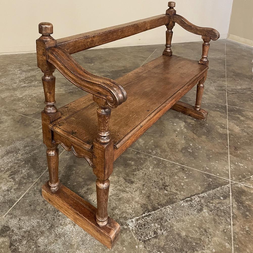 19th Century Rustic Country French Bench ~ Pew For Sale at 1stDibs