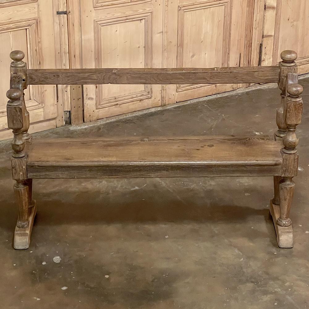 19th Century Rustic Country French Bench, Pew For Sale at 1stDibs