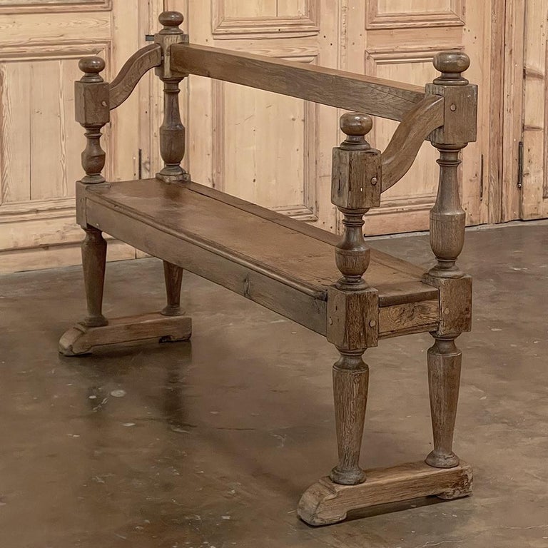 19th Century Rustic Country French Bench ~ Pew For Sale at 1stDibs