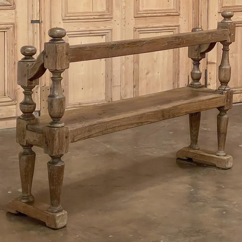 19th Century Rustic Country French Bench, Pew For Sale at 1stDibs