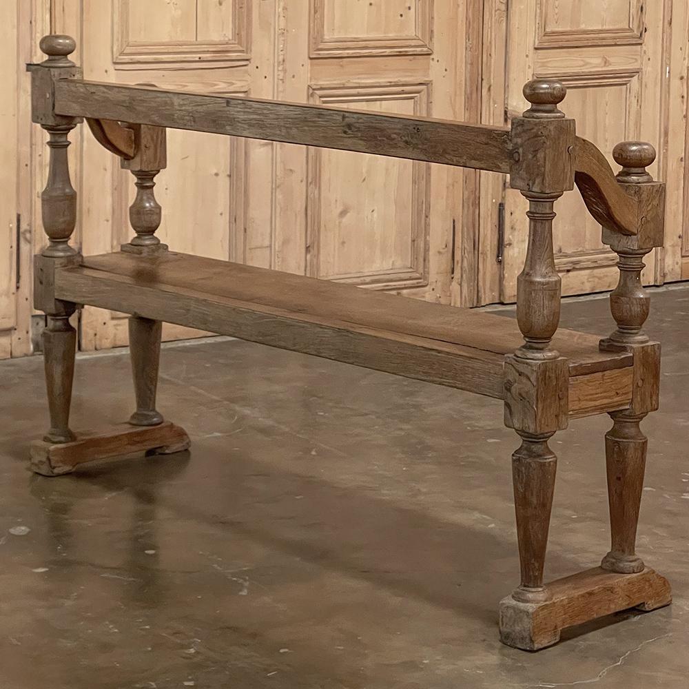 19th Century Rustic Country French Bench ~ Pew For Sale at 1stDibs
