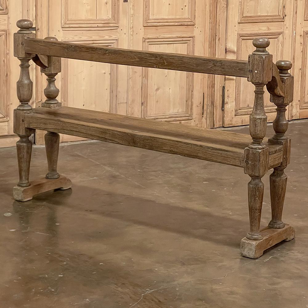 19th Century Rustic Country French Bench, Pew For Sale at 1stDibs