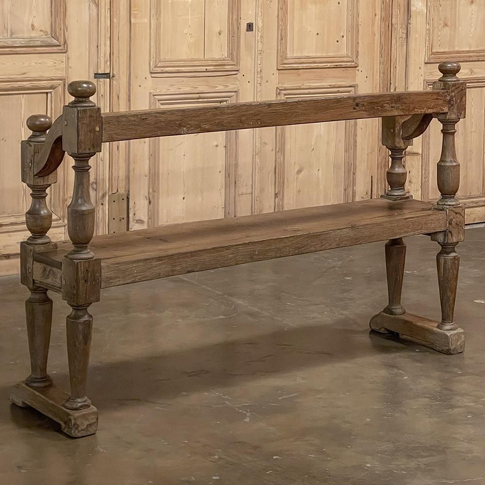 19th Century Rustic Country French Bench ~ Pew For Sale at 1stDibs