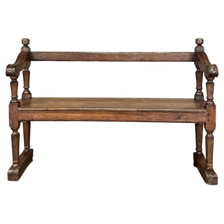 19th Century Rustic Country French Bench ~ Pew For Sale at 1stDibs