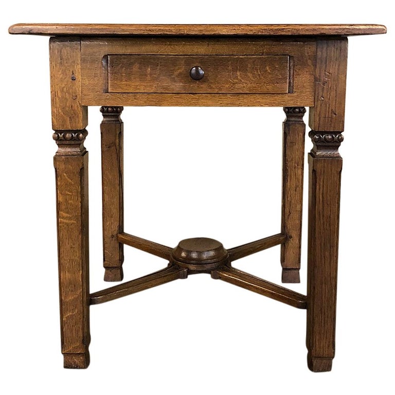19th Century Rustic Country French End Table For Sale at 1stDibs