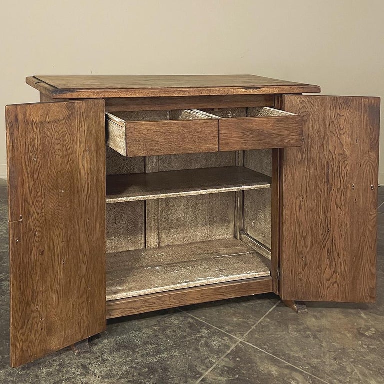19th Century Rustic Dutch Low Buffet, Credenza For Sale at 1stDibs