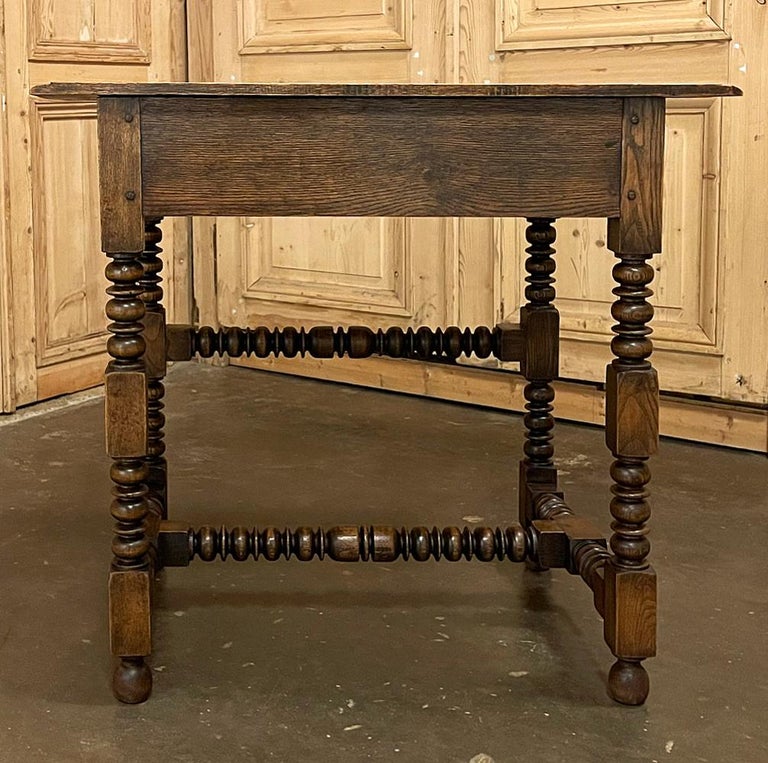 19th Century Rustic Jacobean End Table For Sale at 1stDibs