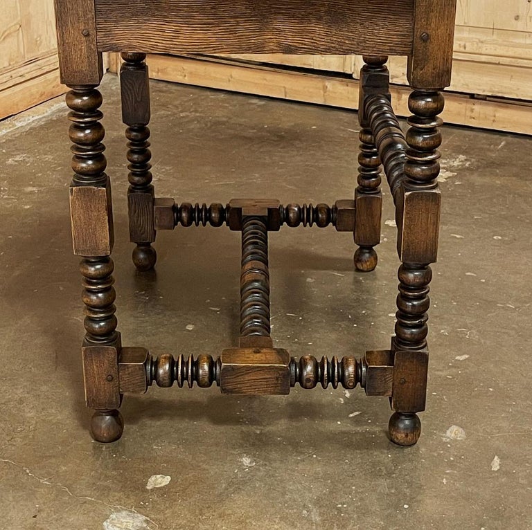 19th Century Rustic Jacobean End Table For Sale at 1stDibs
