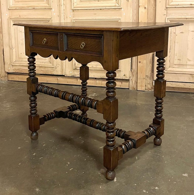 19th Century Rustic Jacobean End Table For Sale at 1stDibs