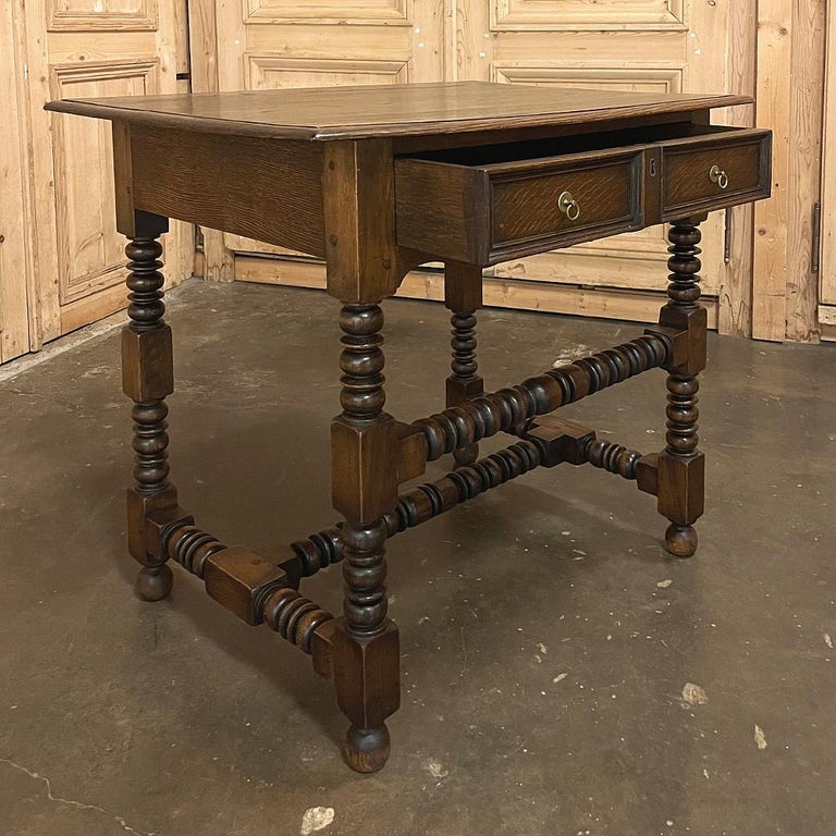 19th Century Rustic Jacobean End Table For Sale at 1stDibs