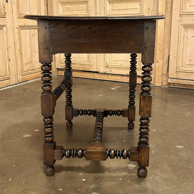 19th Century Rustic Jacobean End Table For Sale at 1stDibs