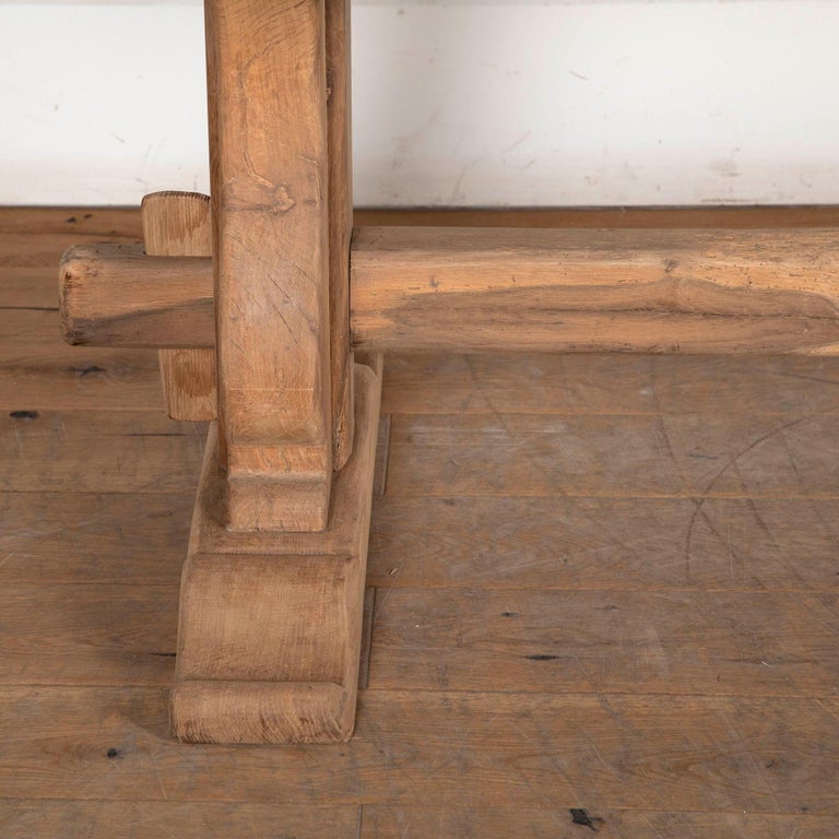 19th Century Rustic Oak Refectory Table For Sale at 1stDibs
