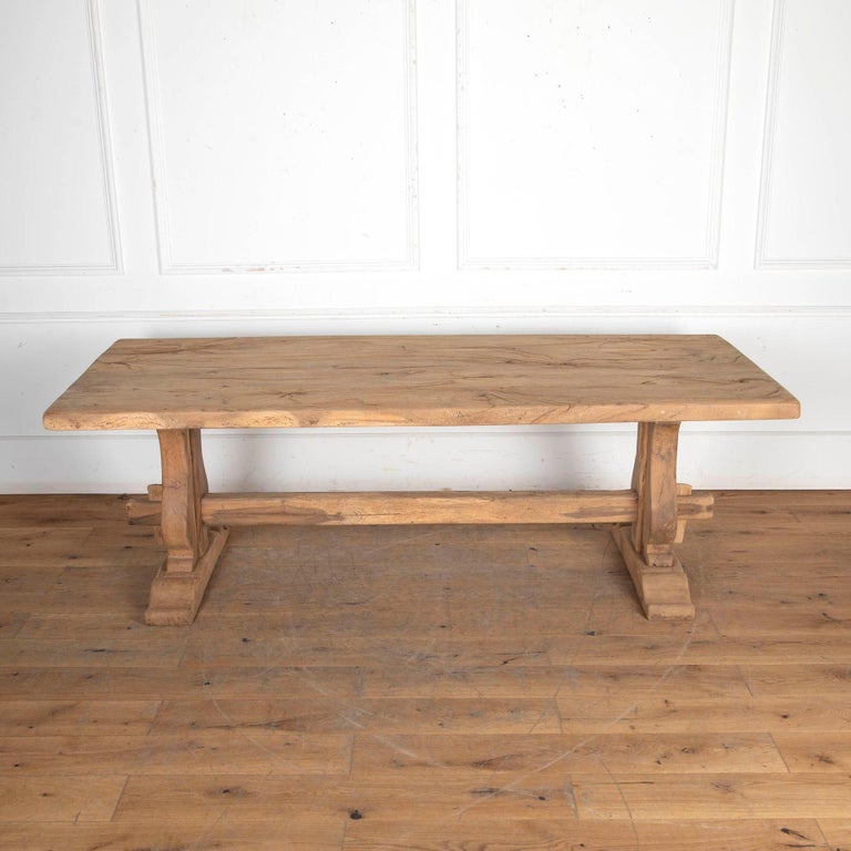 19th Century Rustic Oak Refectory Table For Sale at 1stDibs