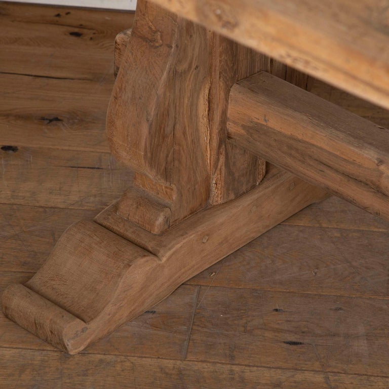 19th Century Rustic Oak Refectory Table For Sale at 1stDibs