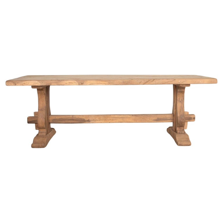 19th Century Rustic Oak Refectory Table For Sale at 1stDibs