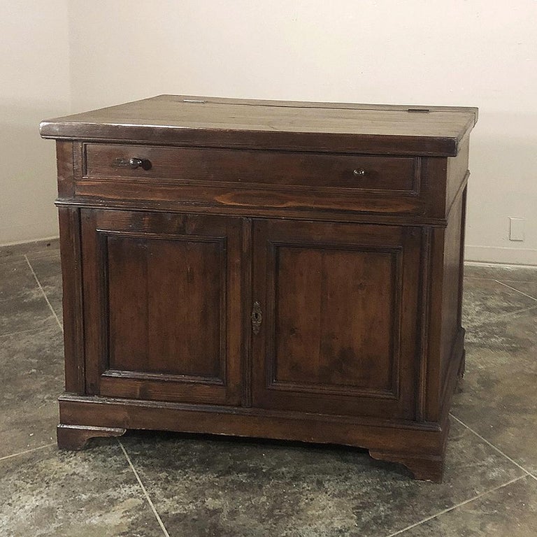 19th Century Rustic Pine Italian Bread Box Buffet at 1stDibs