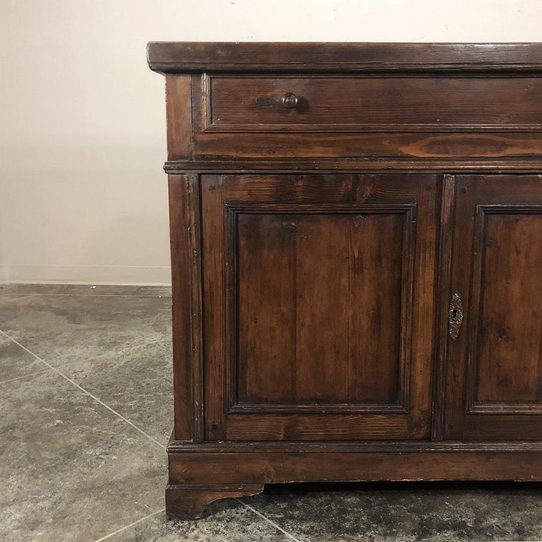 19th Century Rustic Pine Italian Bread Box Buffet at 1stDibs