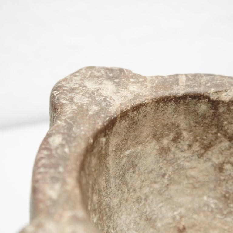 19th Century Rustic Sculptural Stone Bowl at 1stDibs