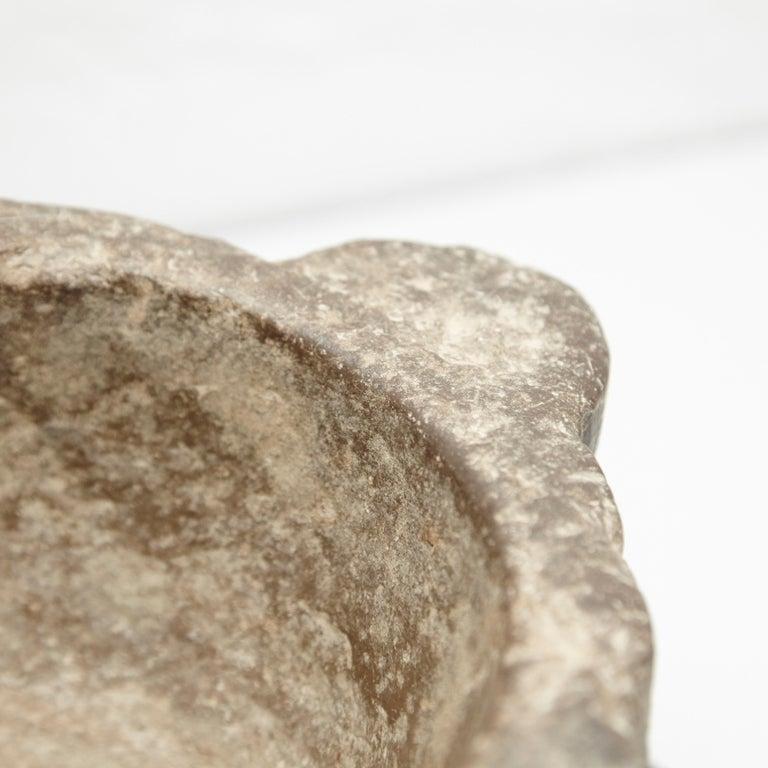 19th Century Rustic Sculptural Stone Bowl at 1stDibs