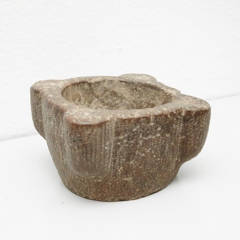 19th Century Rustic Sculptural Stone Bowl at 1stDibs