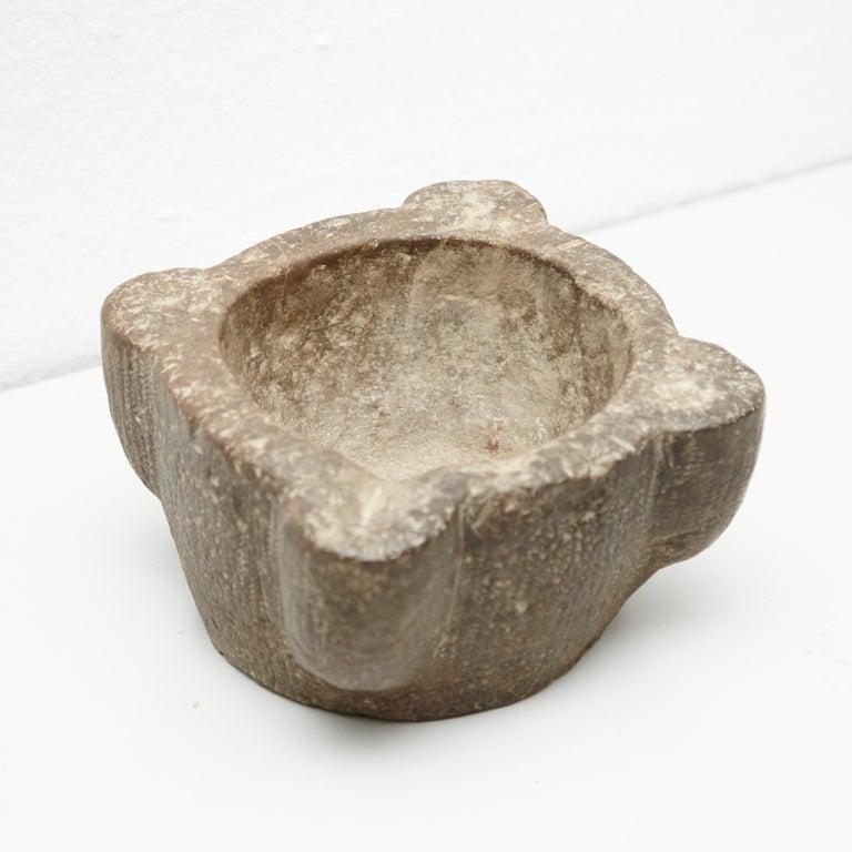 19th Century Rustic Sculptural Stone Bowl at 1stDibs