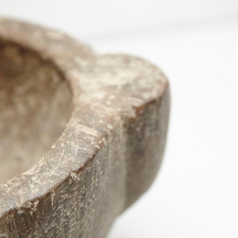 19th Century Rustic Sculptural Stone Bowl at 1stDibs