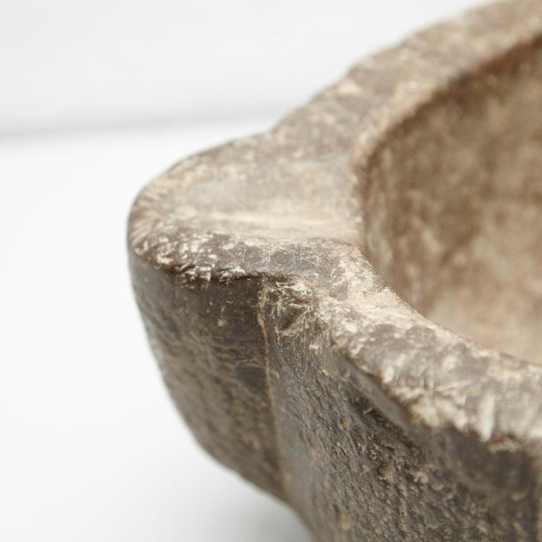 19th Century Rustic Sculptural Stone Bowl at 1stDibs