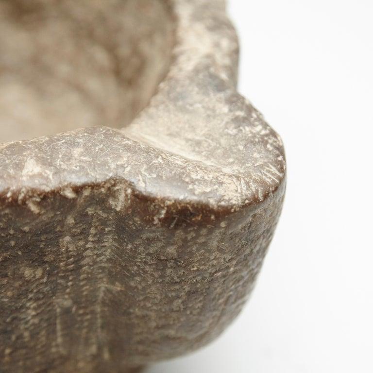 19th Century Rustic Sculptural Stone Bowl at 1stDibs