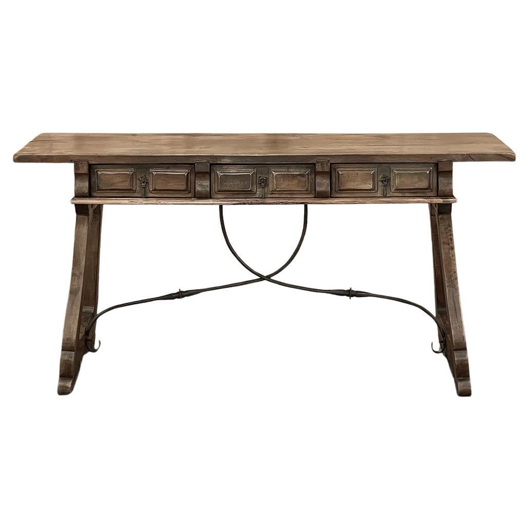19th Century Rustic Spanish Colonial Console ~ Sofa Table ~ Desk For ...