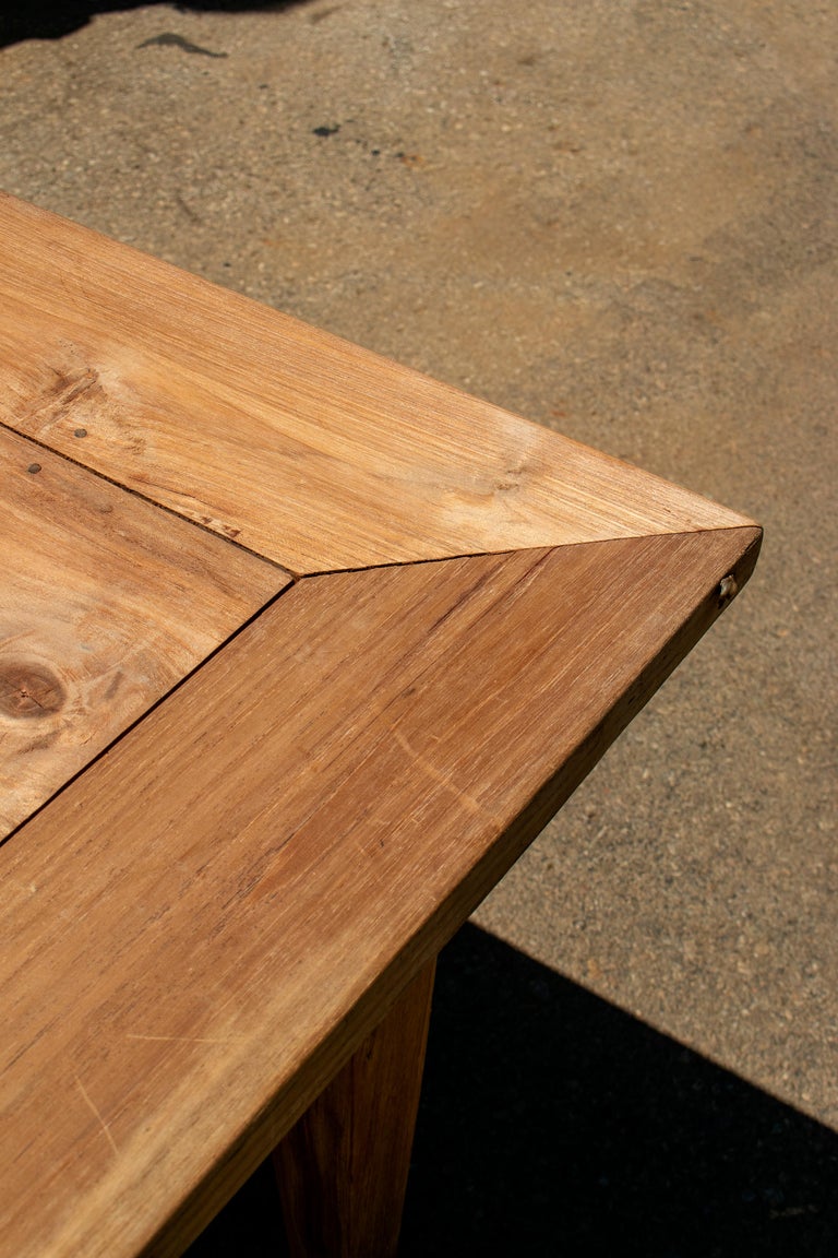 19th Century Rustic Spanish Parquet Dining Table For Sale at 1stDibs