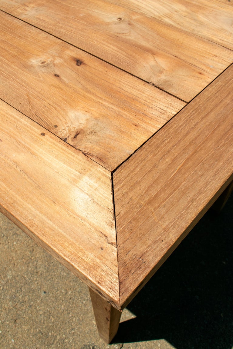 19th Century Rustic Spanish Parquet Dining Table For Sale at 1stDibs